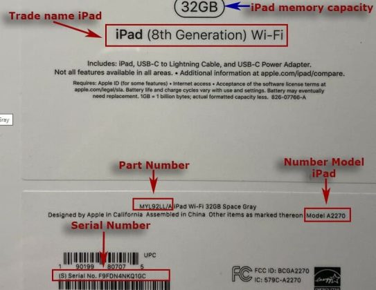 iPad model number, iPad serial number 2010-2024, what is means, decoder ...