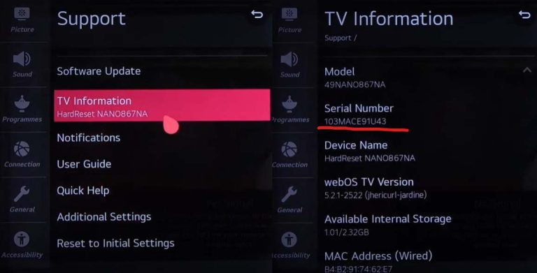 LG TV serial number, SVC code decoder, 2000-2030 explained | en.tab-tv.com